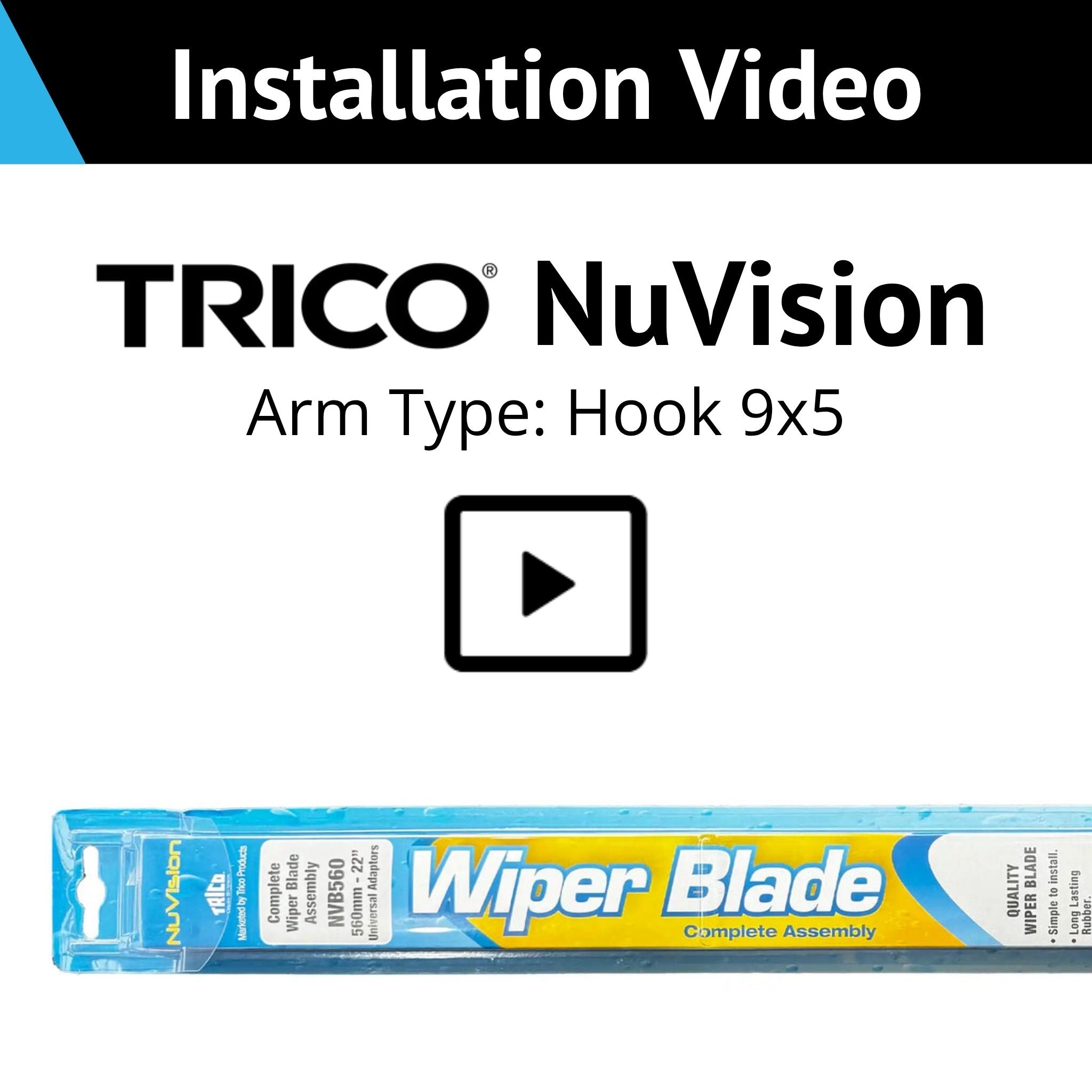 Watch TRICO NuVision Hook 9x5 Installation Video – Trico Products